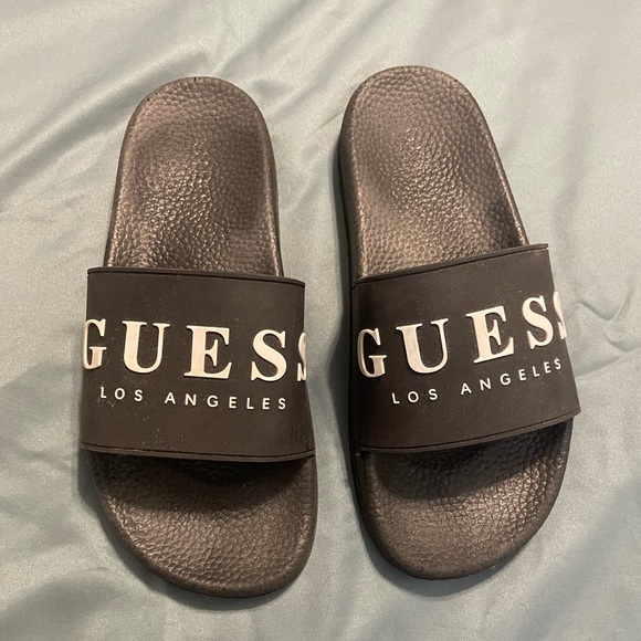 Guess | Shoes | Guess Black Slides | Poshmark